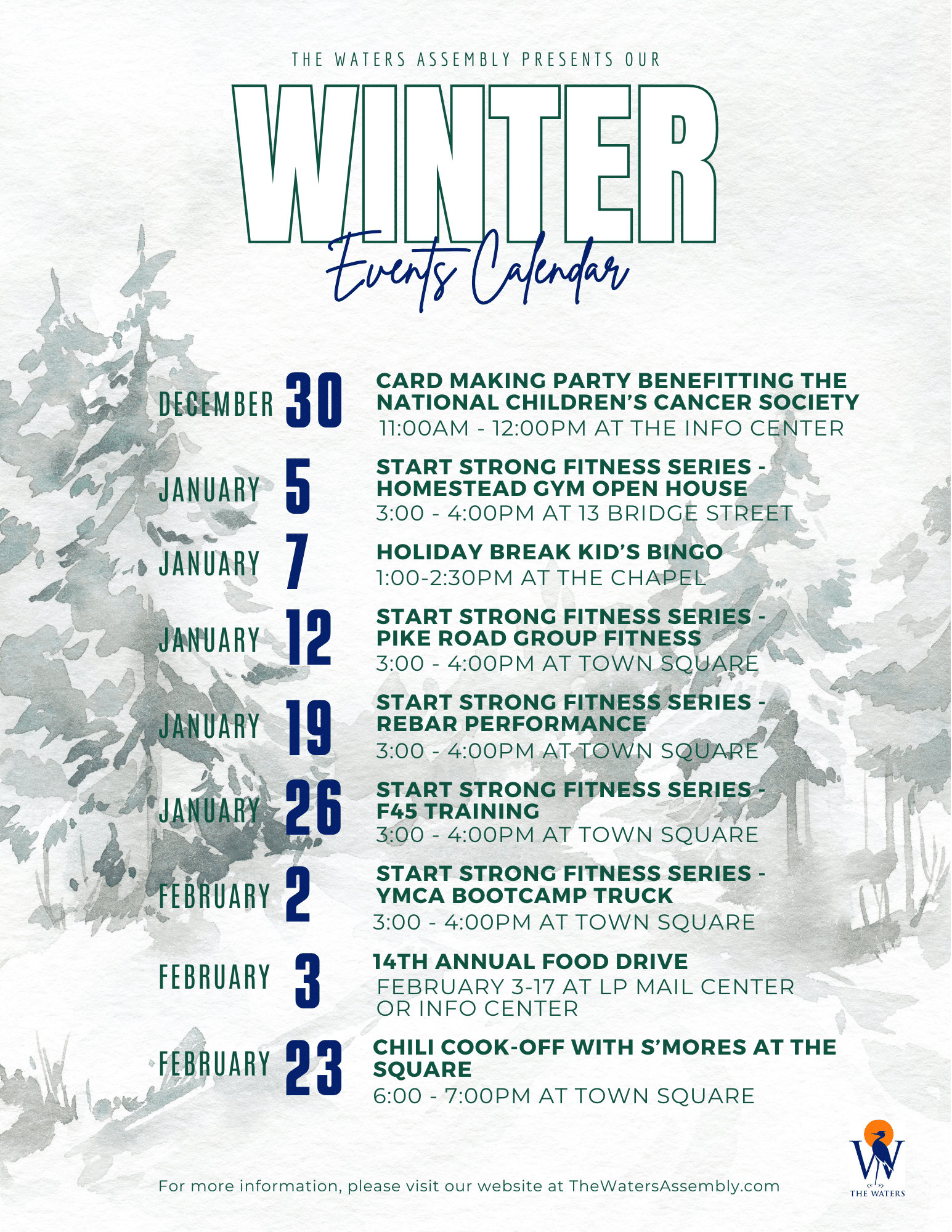 2025 Winter Events | The Waters AL
